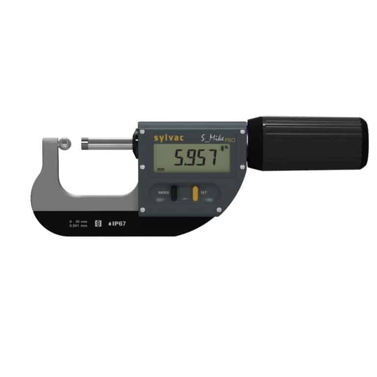 Sylvac Digital Micrometer – S Mike PRO Flat Spherical Anvils - Takumi ...